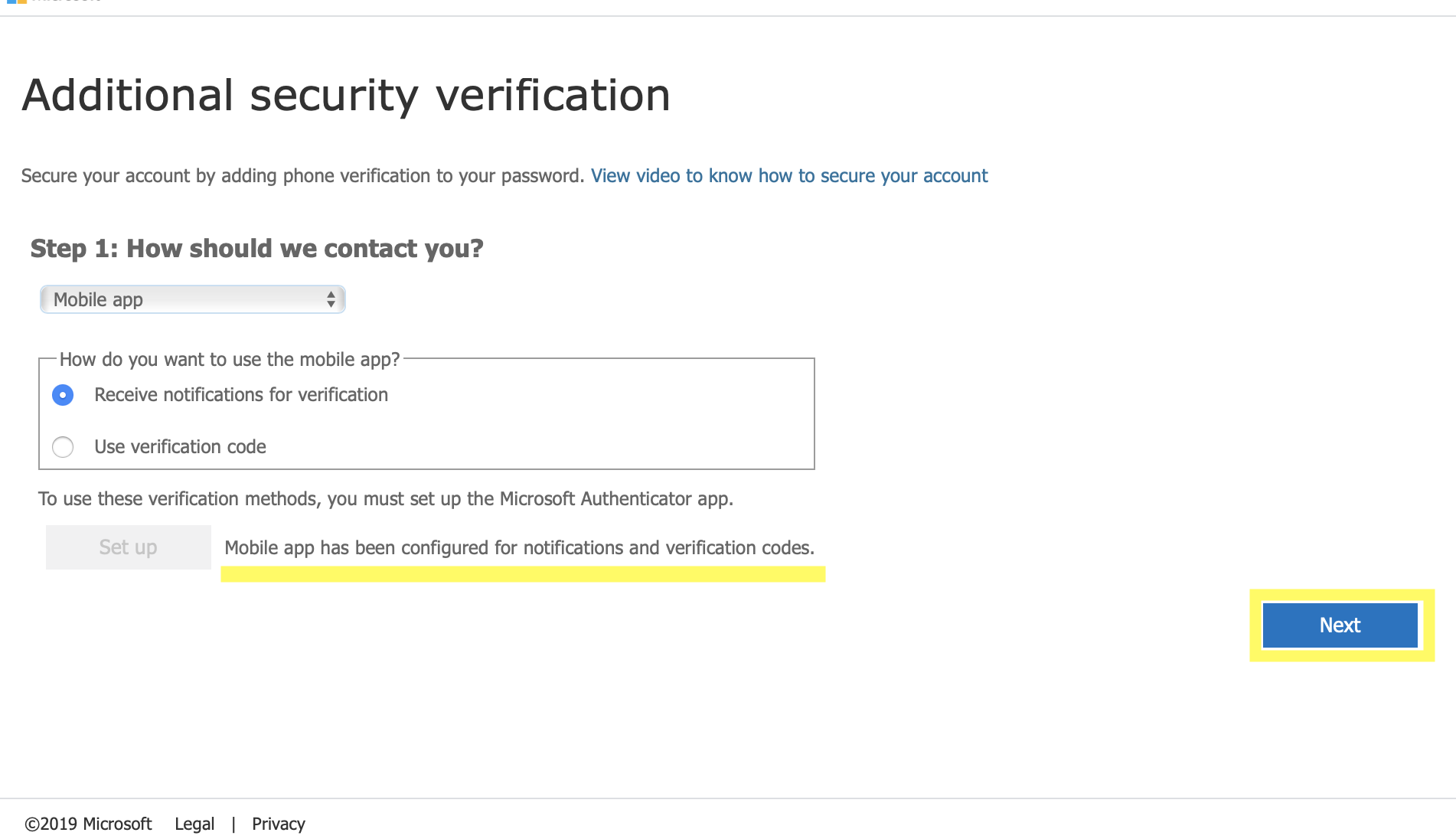 Using the Microsoft Authenticator App - Whitespace Platform Support